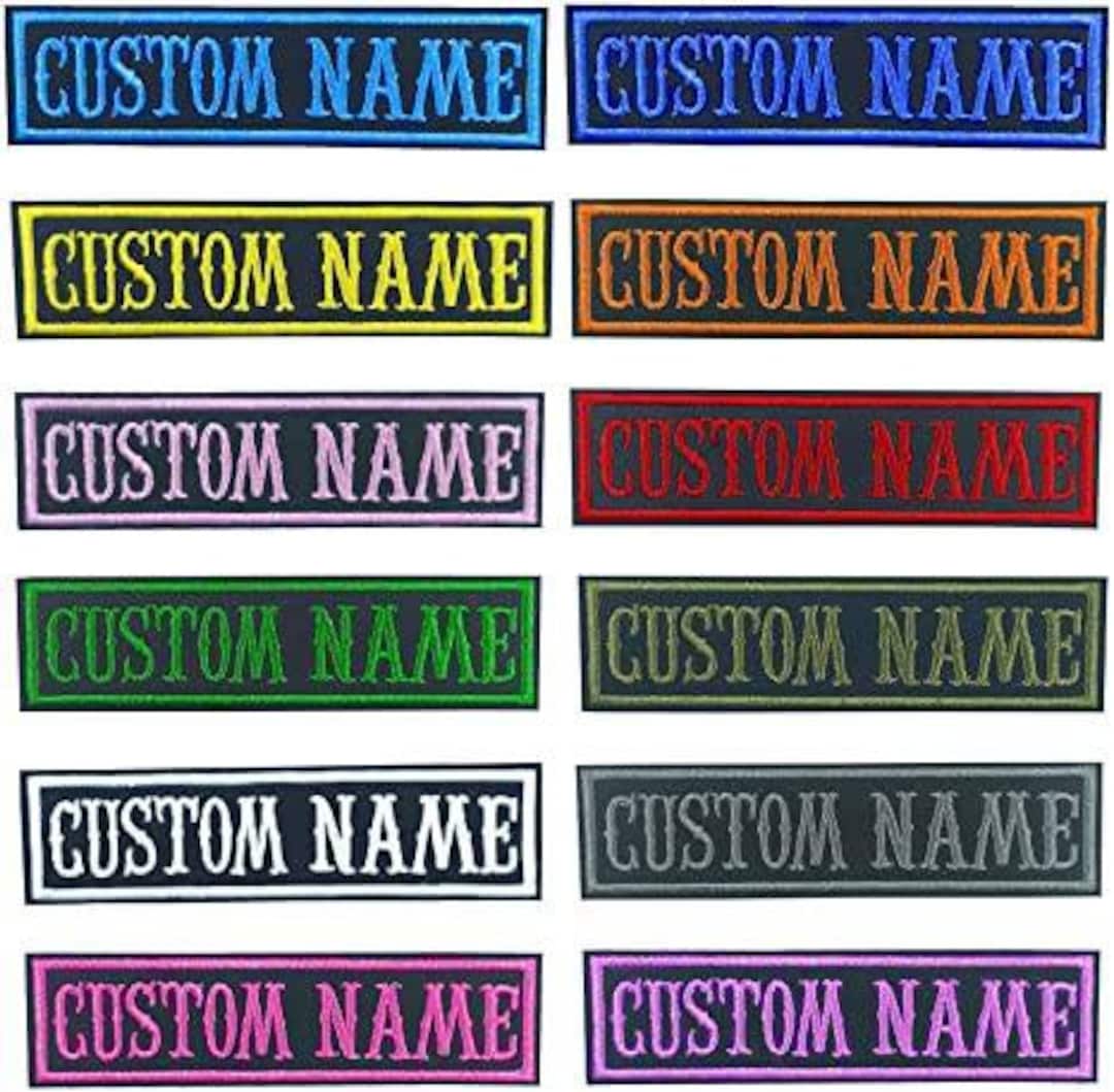 Any Size, Embroidered Name Patch Badge(iron On, Sew or Velcro) - Etsy