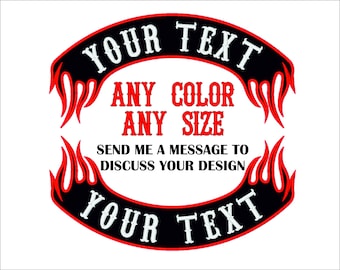 Custom Patch for Bikers Any Size Motoclub Jacket Large | Etsy