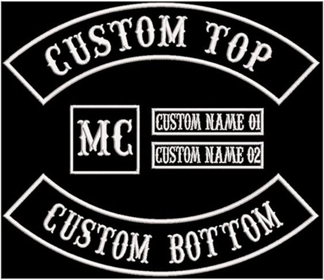 Any Color Custom Rocker Patches for Bikers, Motoclub Jacket. - Etsy