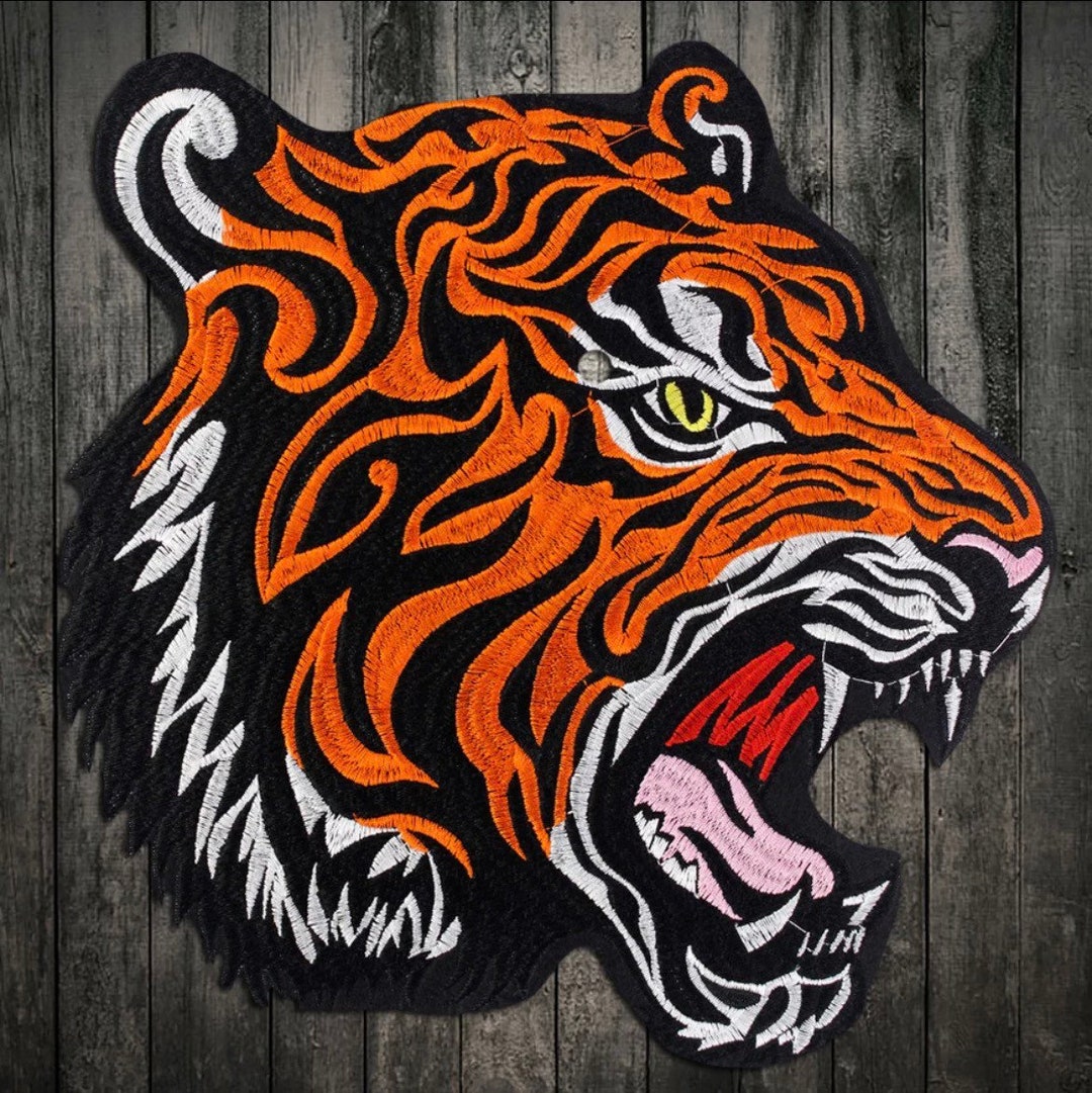 Tiger Patch for Bikers, Motoclub Jacket, Large Patch, Back Patch - Etsy
