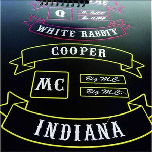 Custom Rockers Patch for Bikers, Any Size, Motoclub Jacket, Large Patch ...