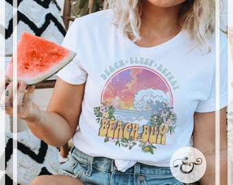 Beach Screen Print | Etsy