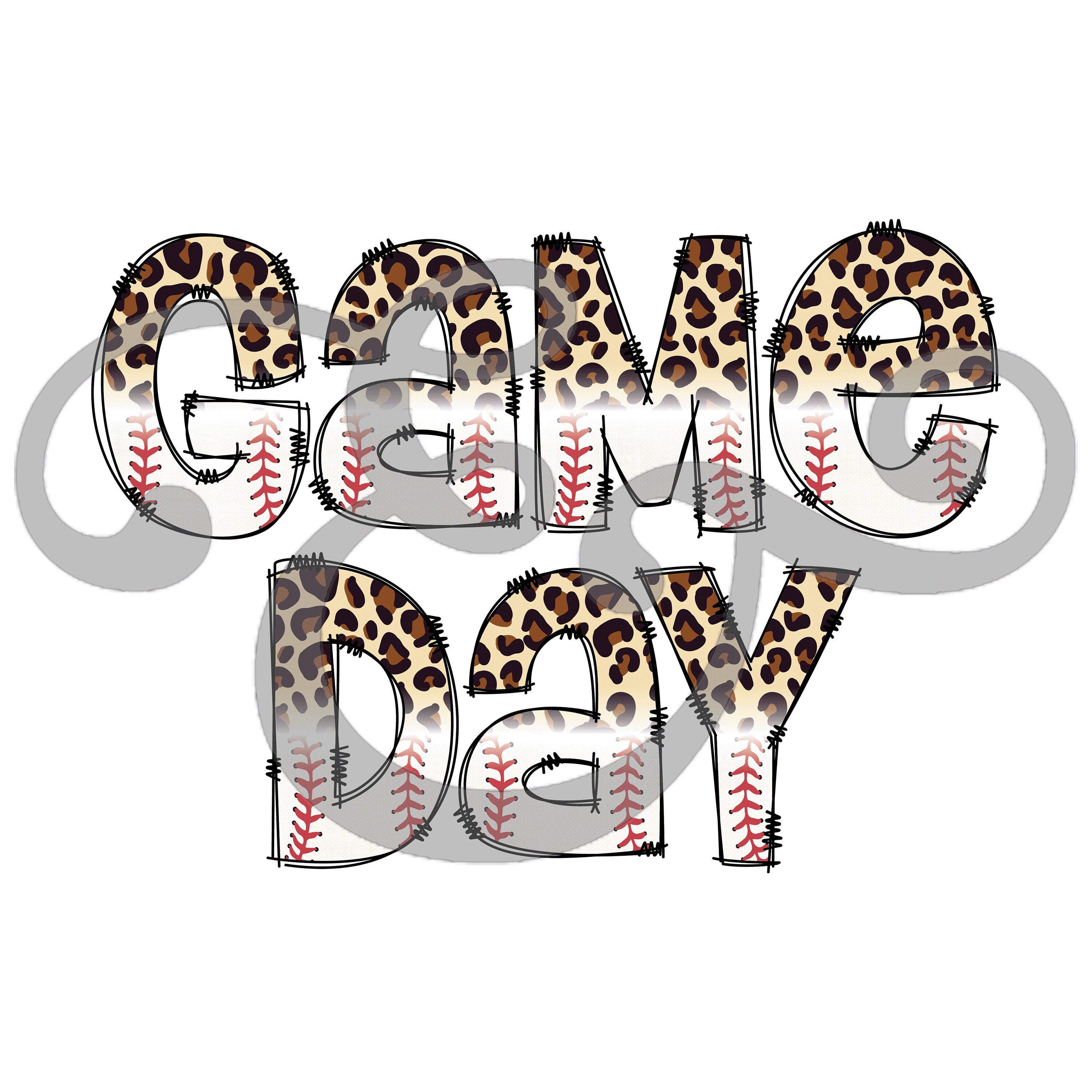 Baseball Game Day Screen Print Transfer (high Heat Formula) // Ready to ...