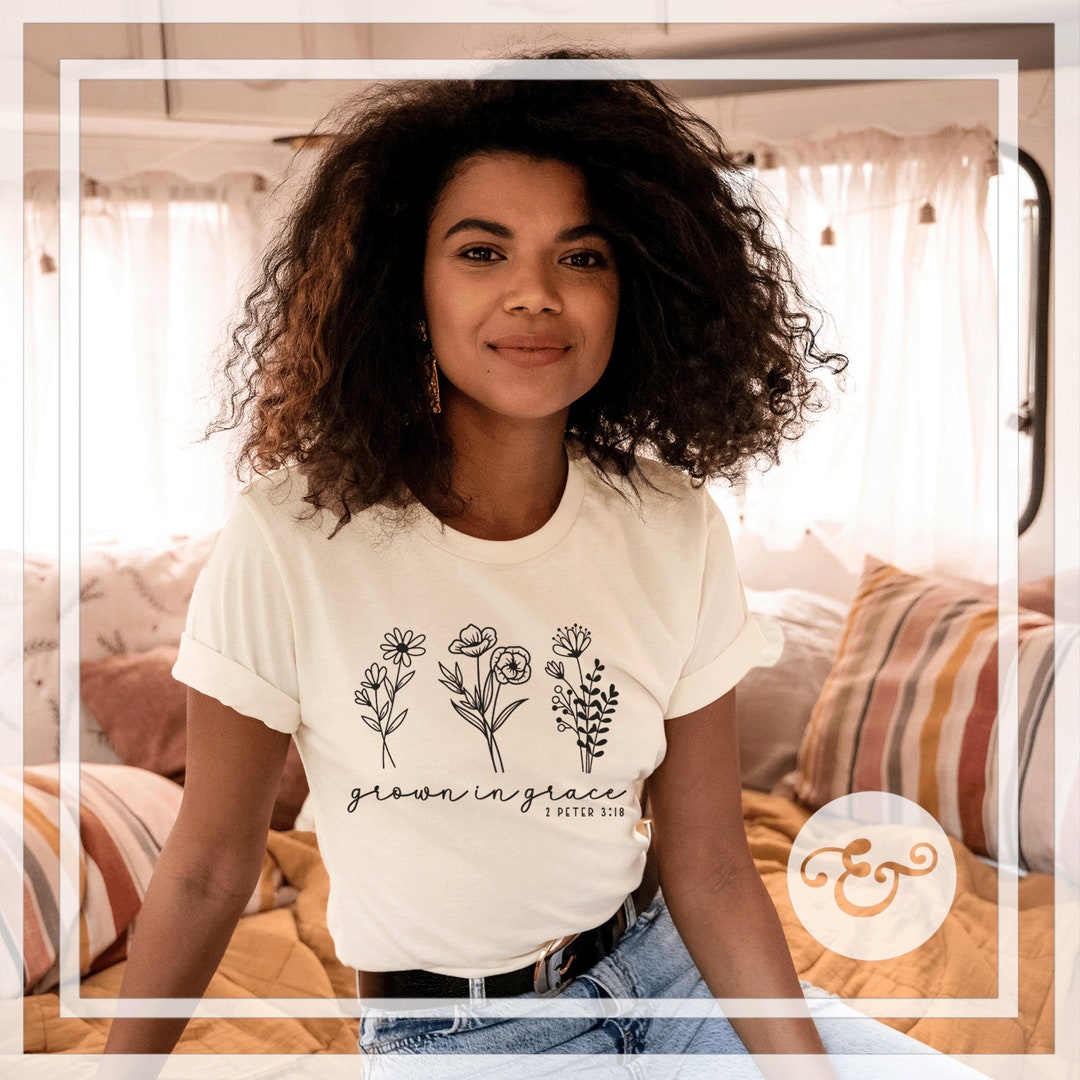 Grown in Grace Screen Print Transfer (low Heat Formula) // Ready to ...