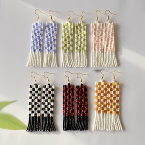 Color Block Earrings. Statement Earrings. Neutral Pastel Colors ...