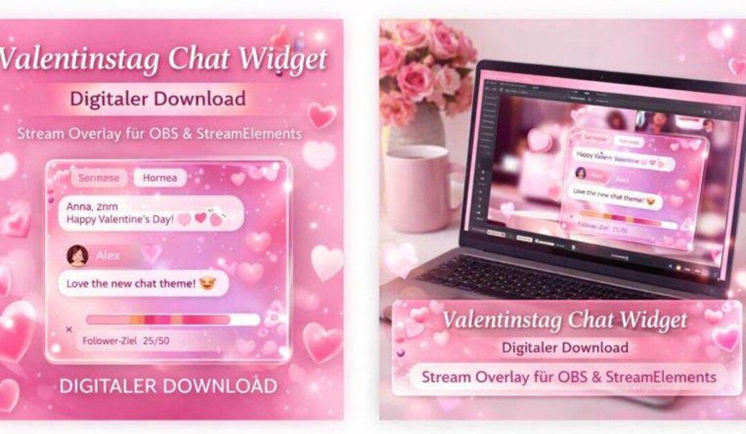 Chat Widget for OBS & Twitch – Glass Design Stream Overlay ...