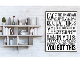 Office wall decor | Etsy