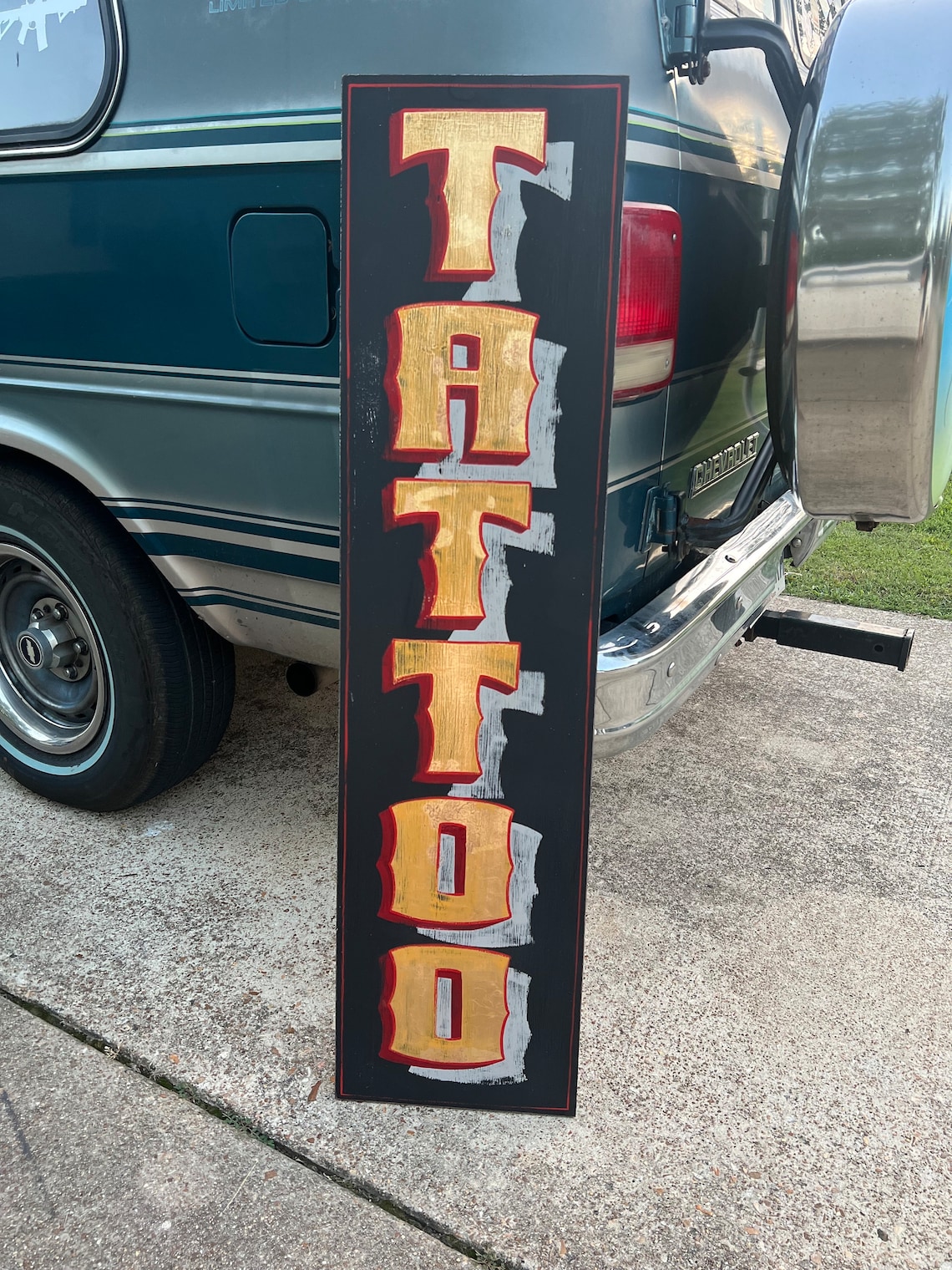 Hand Painted Tattoo Shop Sign - Etsy