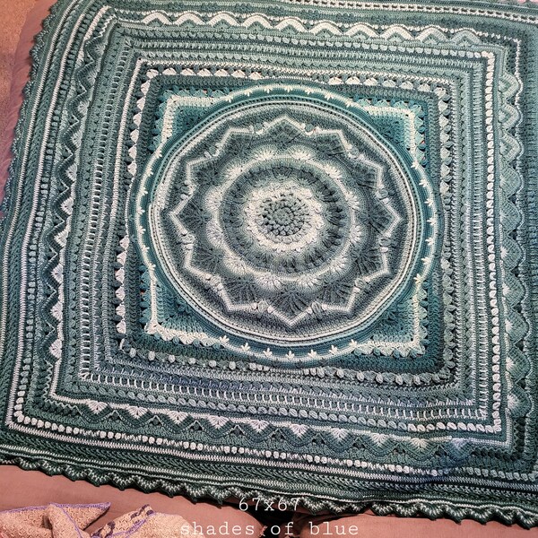 Mandala Afghan - Etsy