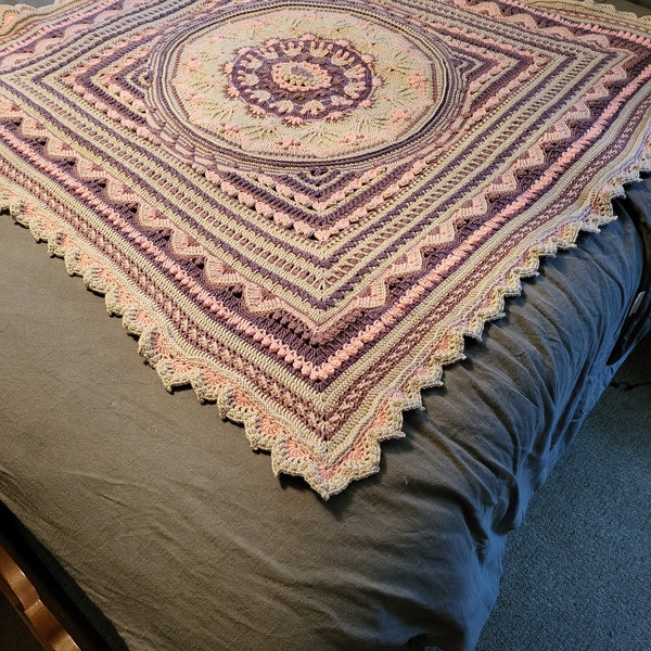 Mandala Afghan - Etsy