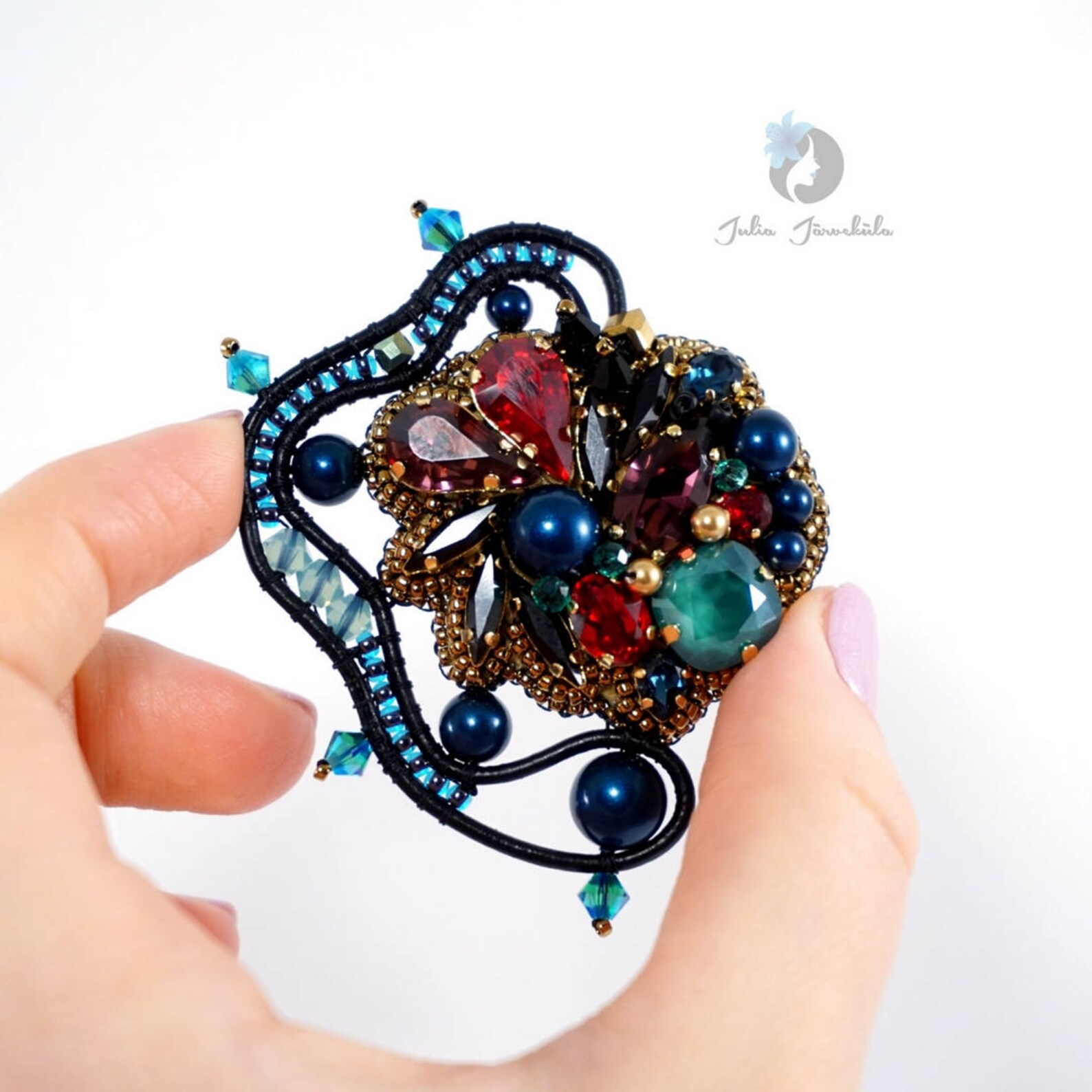 Tutorial PDF | Tutorial Brooch | DIY Brooch Pendant | Jewelry Making ...