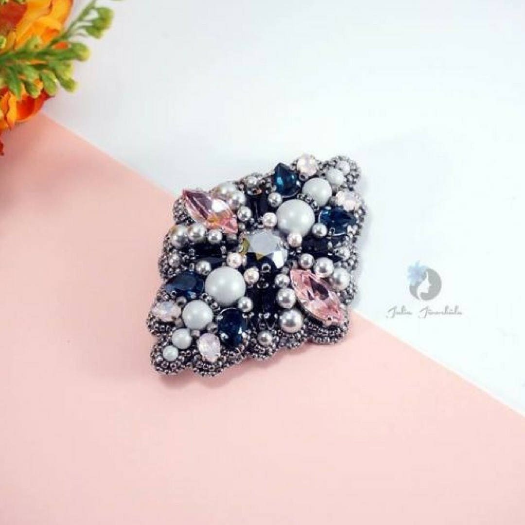 Tutorial PDF | Tutorial Brooch | DIY Brooch | Jewelry Making | Bead ...