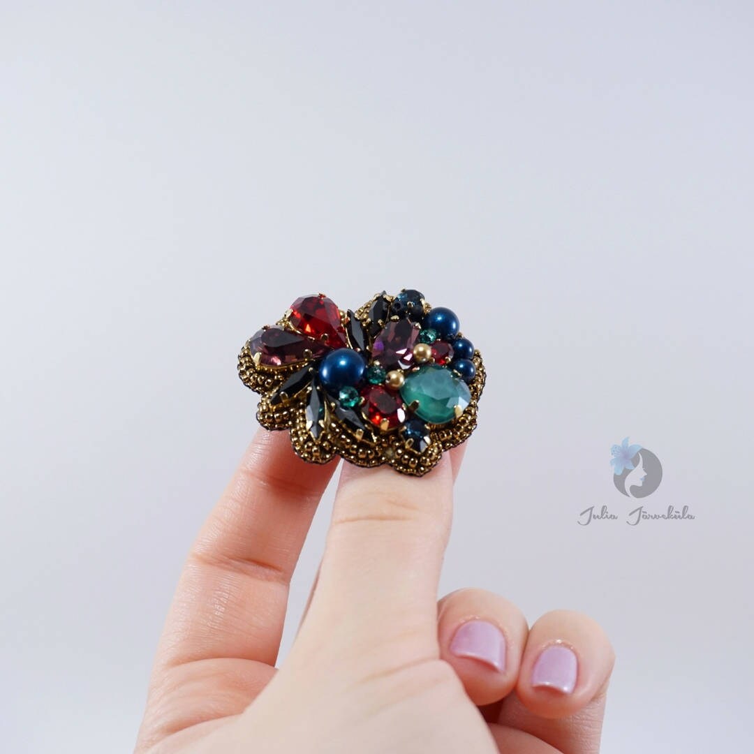 Tutorial PDF | Tutorial Brooch | DIY Brooch Pendant | Jewelry Making ...