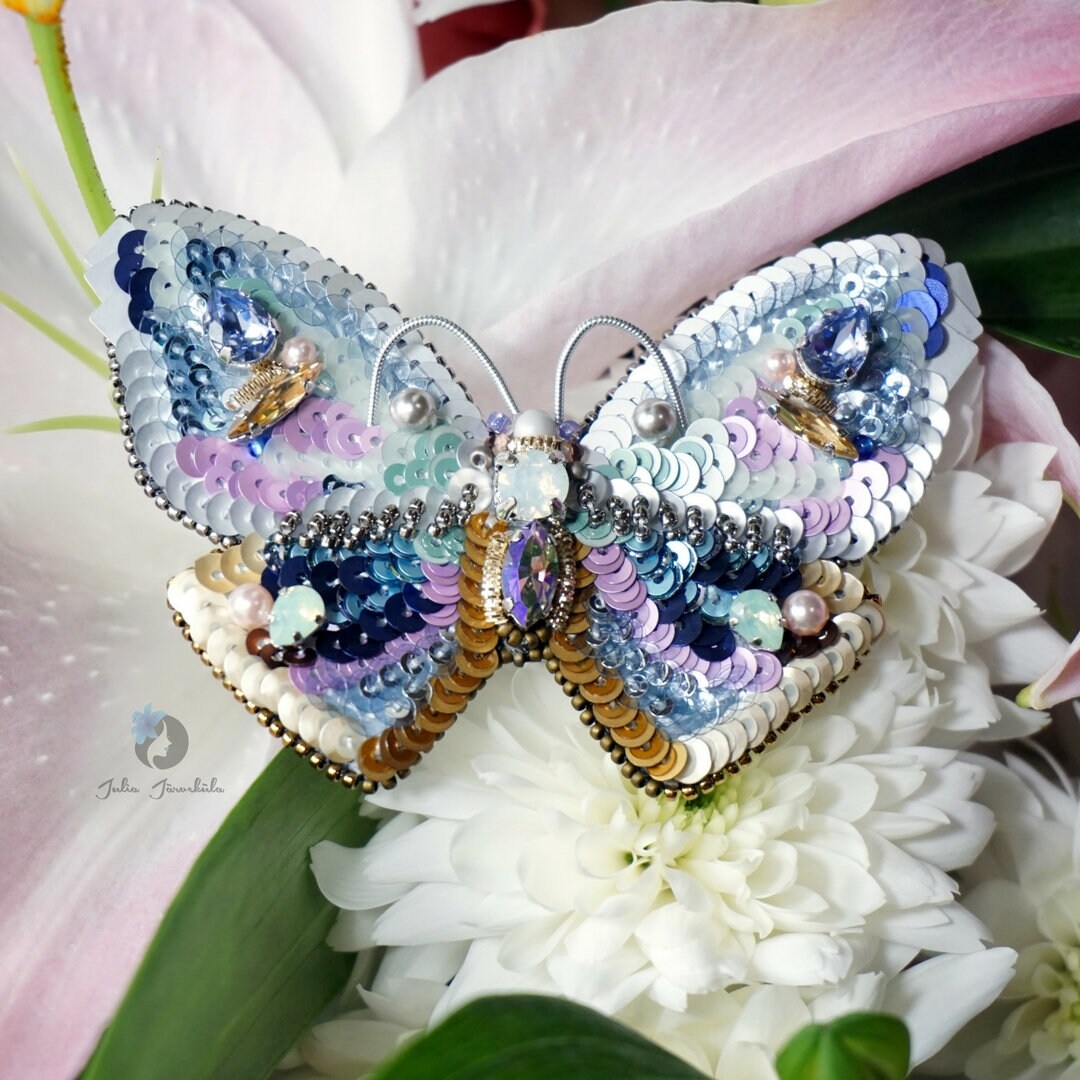 Tutorial PDF | Workshop Embroidery | DIY Brooch | Jewelry Making | Bead ...