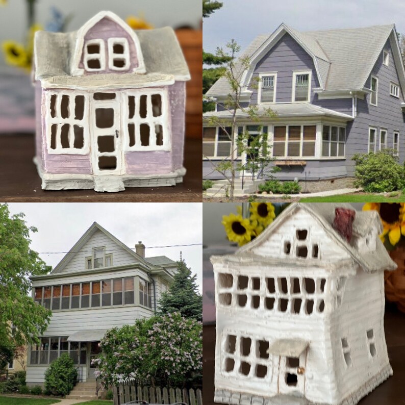 Custom Miniature Ceramic Houses Replica House Mini House - Etsy