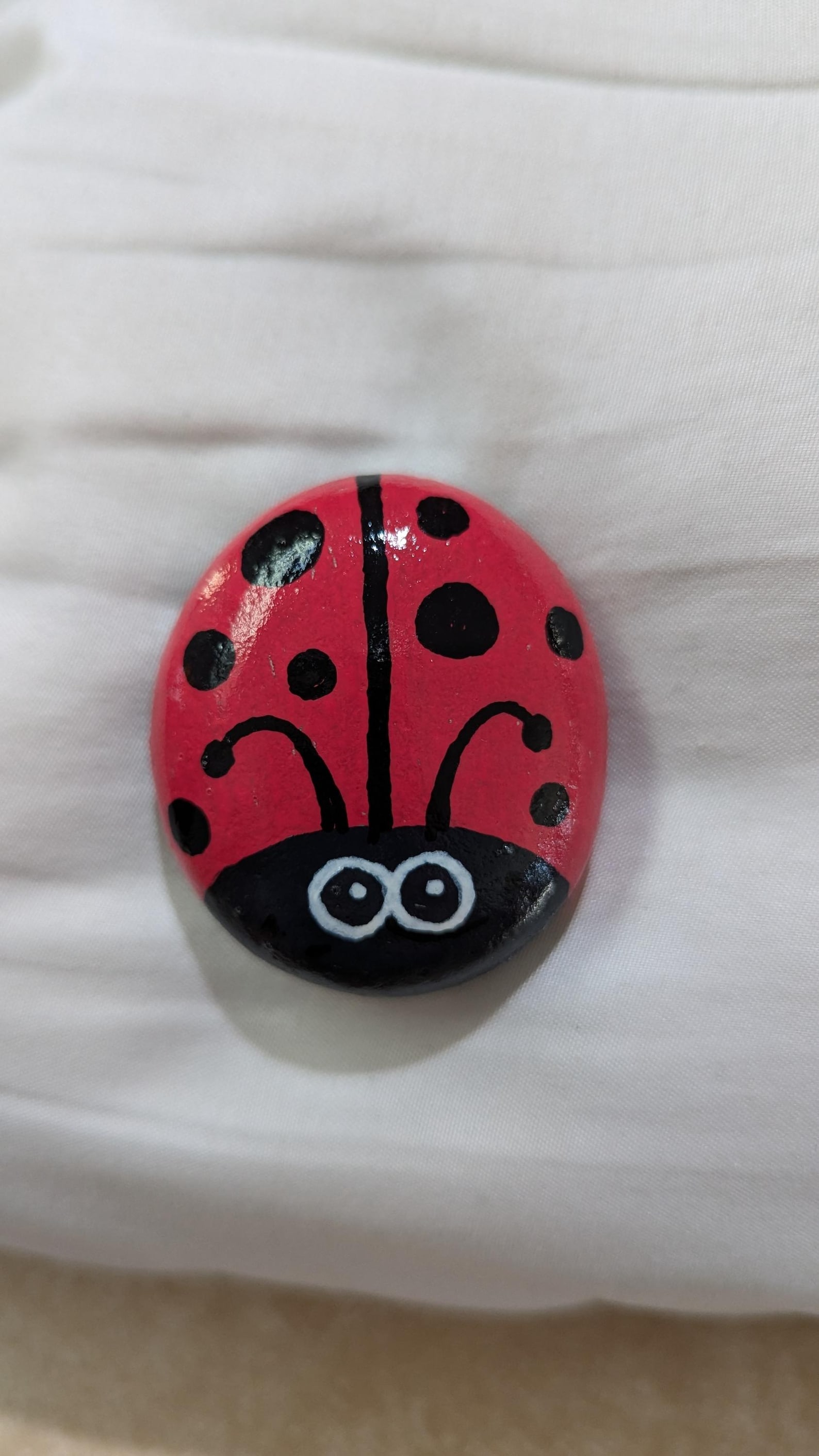 Ladybug Rock 2 - Etsy