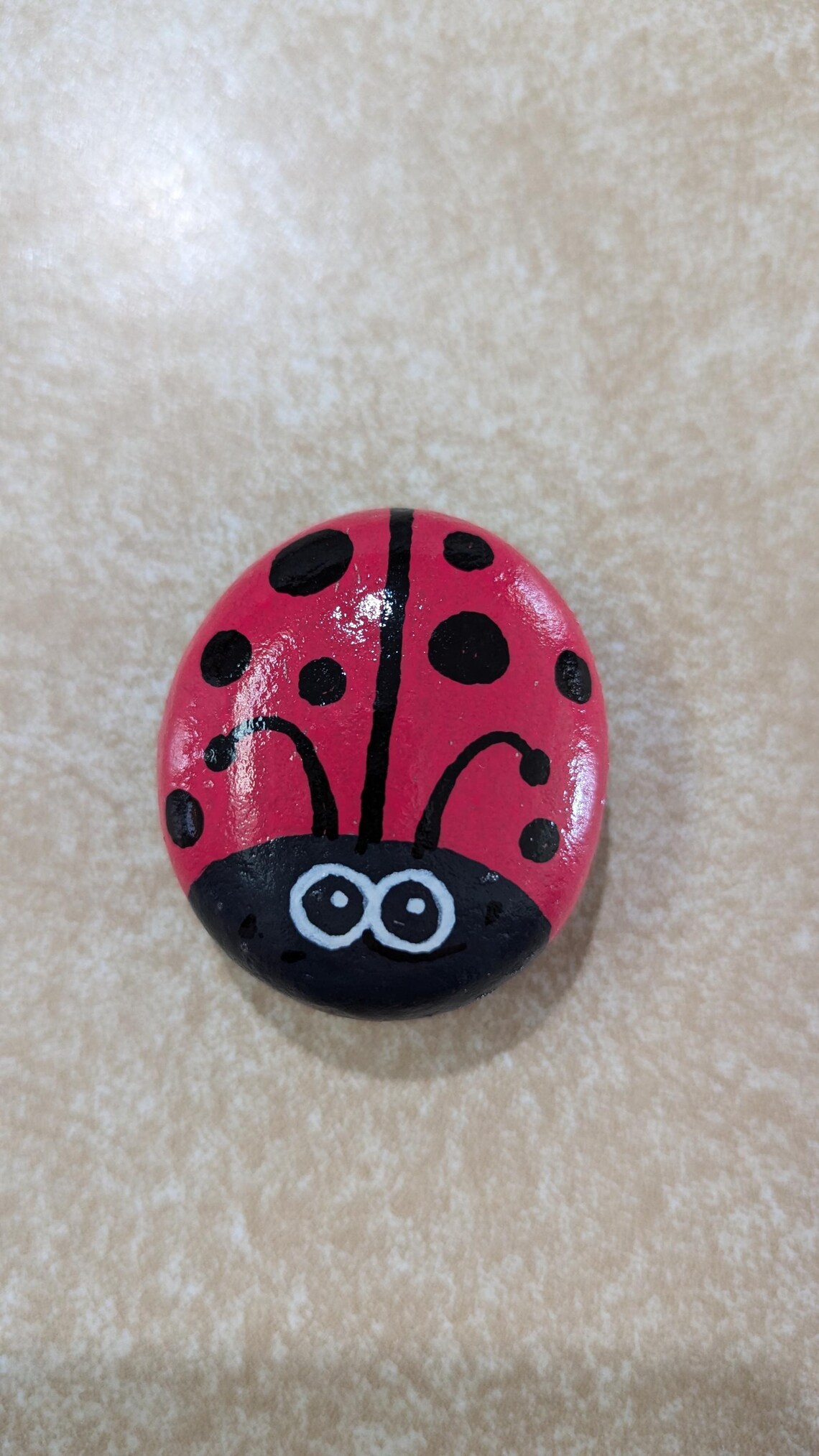 Ladybug Rock 2 - Etsy