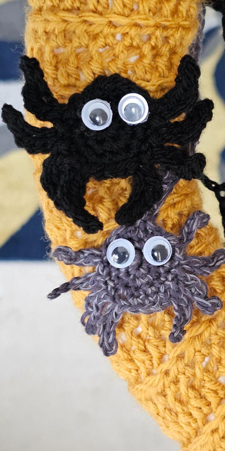 Crochet Spider Pattern | Crochet Spider Applique - Etsy