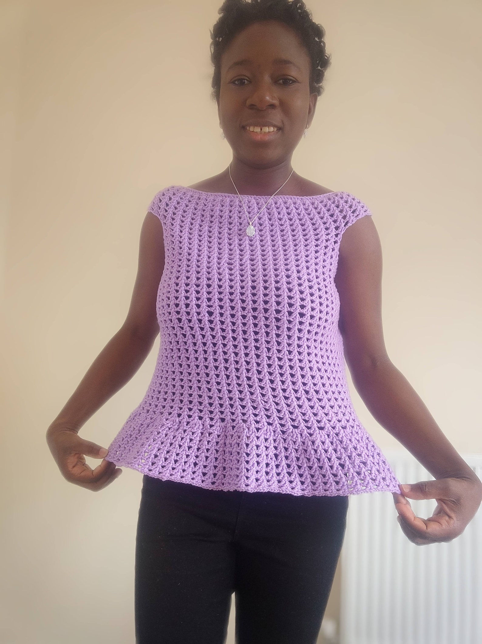 Crochet Peplum Top, Flared Top Pattern - Etsy
