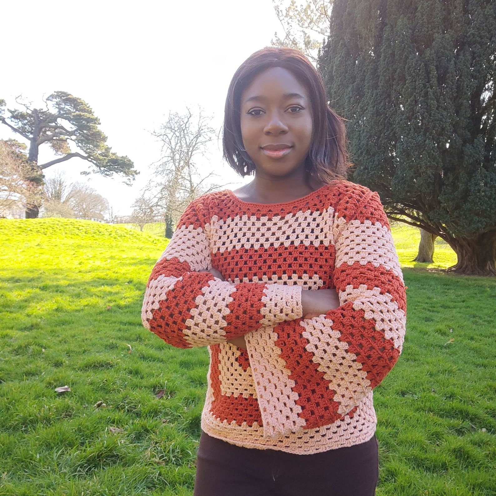 Crochet Granny Square Jumper Pattern, Granny Square Sweater ...
