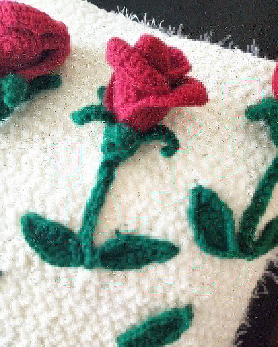 3D ROSES PILLOW PATTERN Pdf Framed Roses Crochet Wall Hanging - Etsy