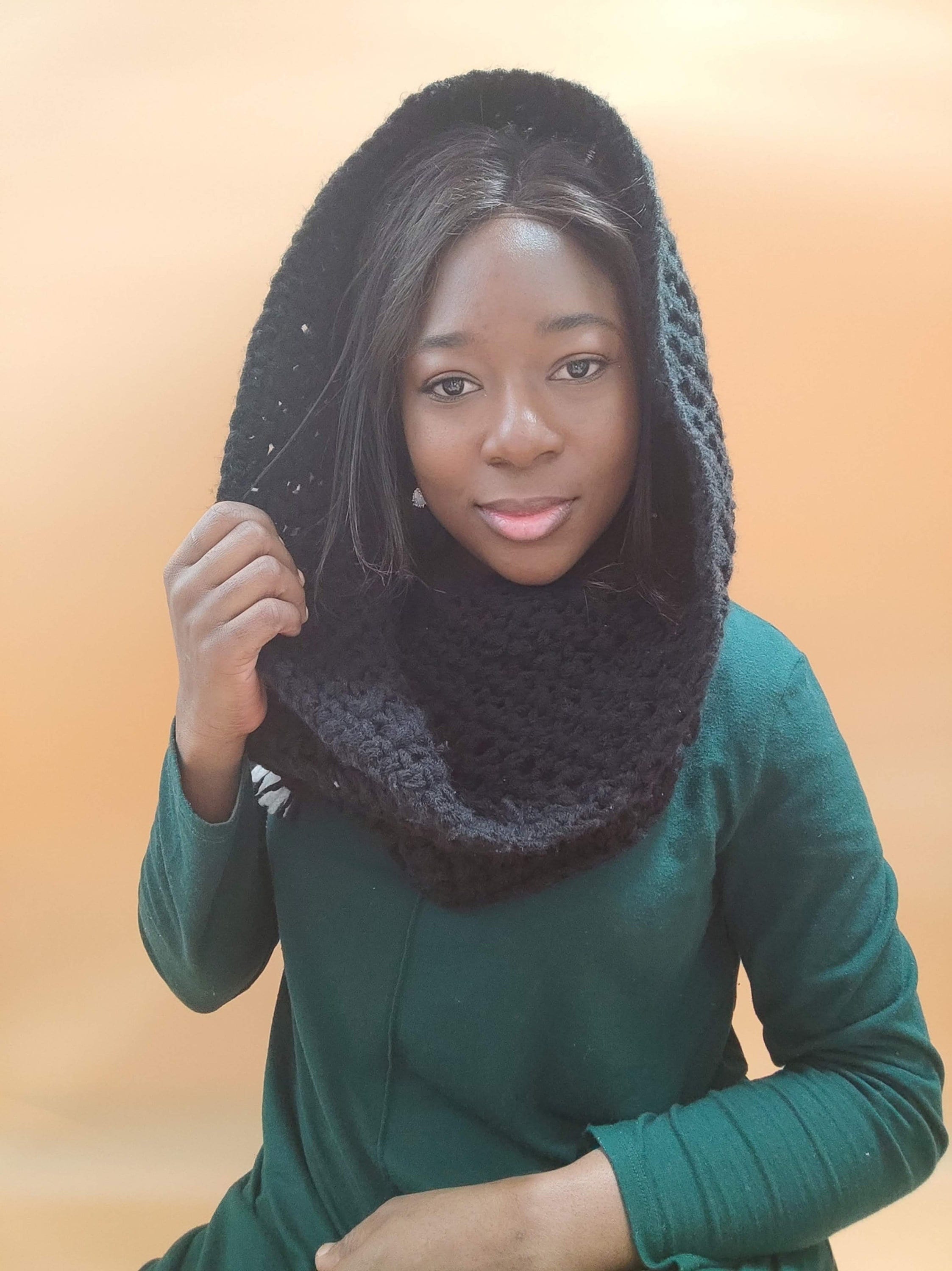 Wednesday Inspired Crochet Snood Pattern, Enid Inspired Snood - Etsy