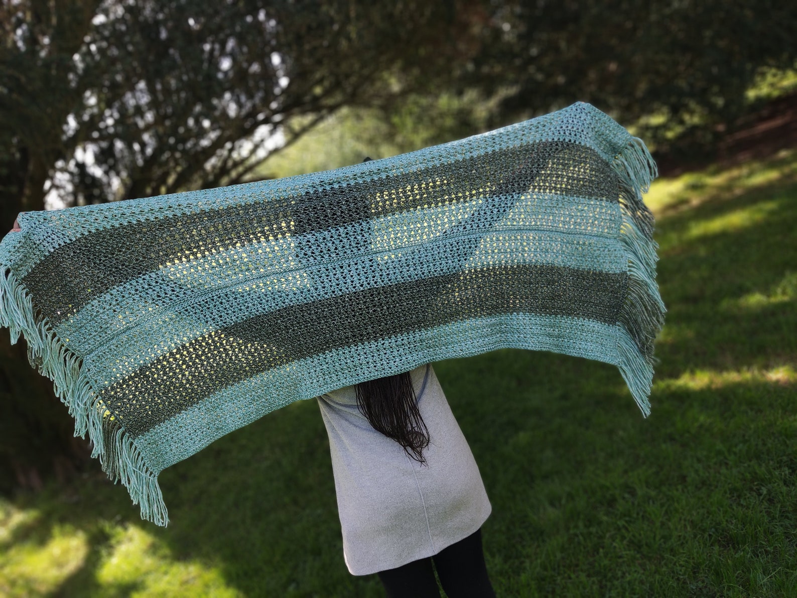 Easy Crochet Wrap Pattern | Wide Scarf Tutorial - Etsy