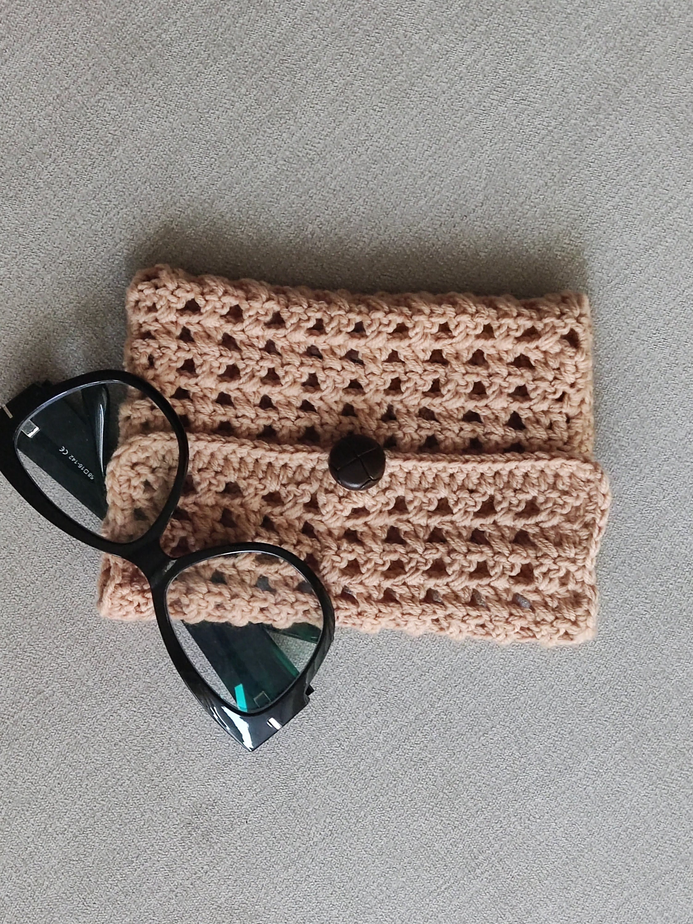 Easy Crochet Eye Glasses Holder Pattern, Small Pouch Pdf - Etsy