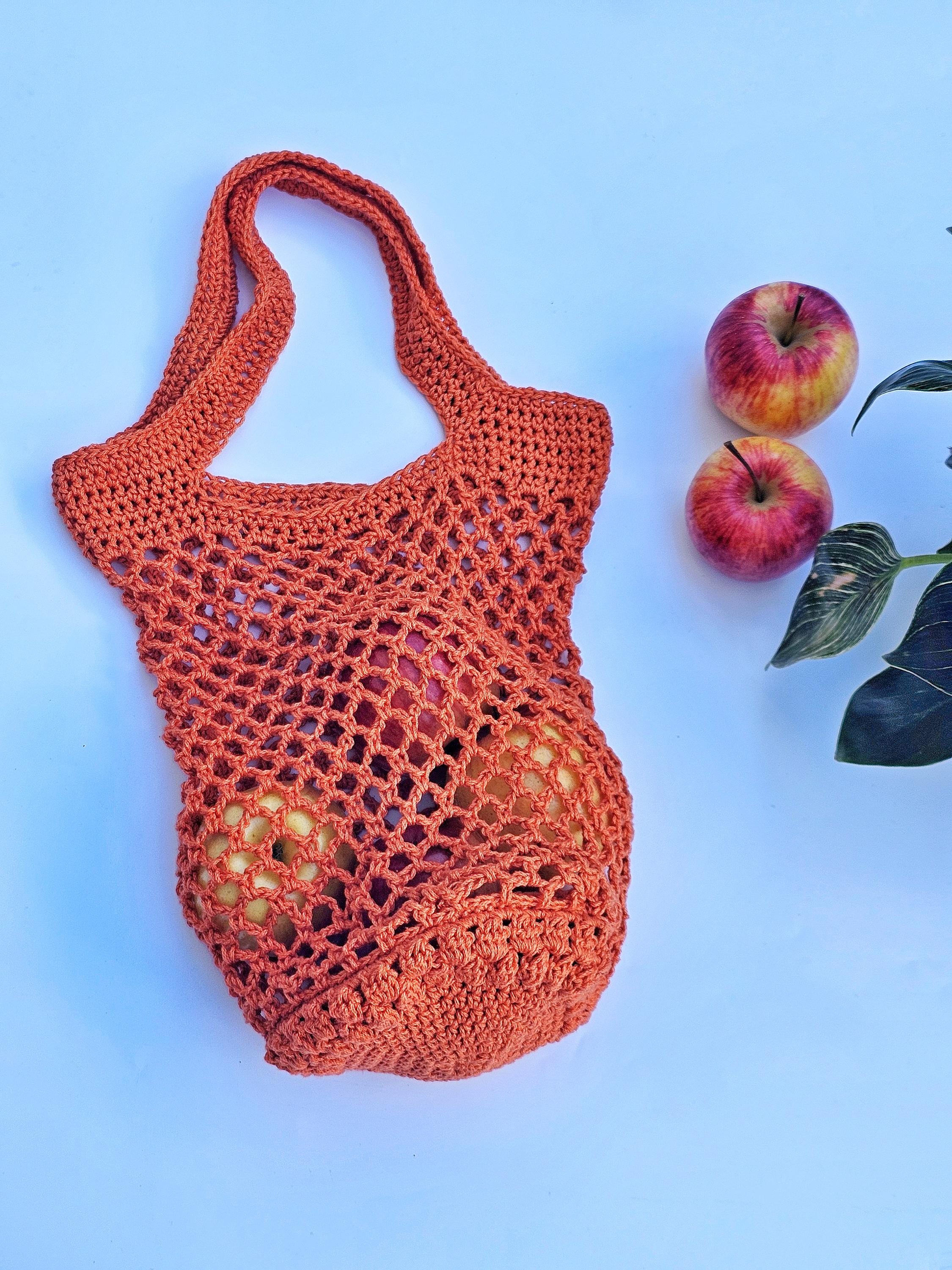 Foldable Market Bag Crochet Pattern | Reusable Shopping Tote, Eco ...