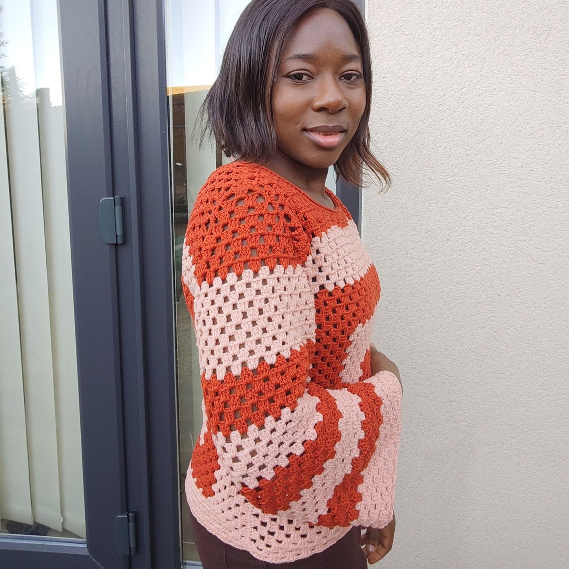 Crochet Granny Square Jumper Pattern, Granny Square Sweater ...