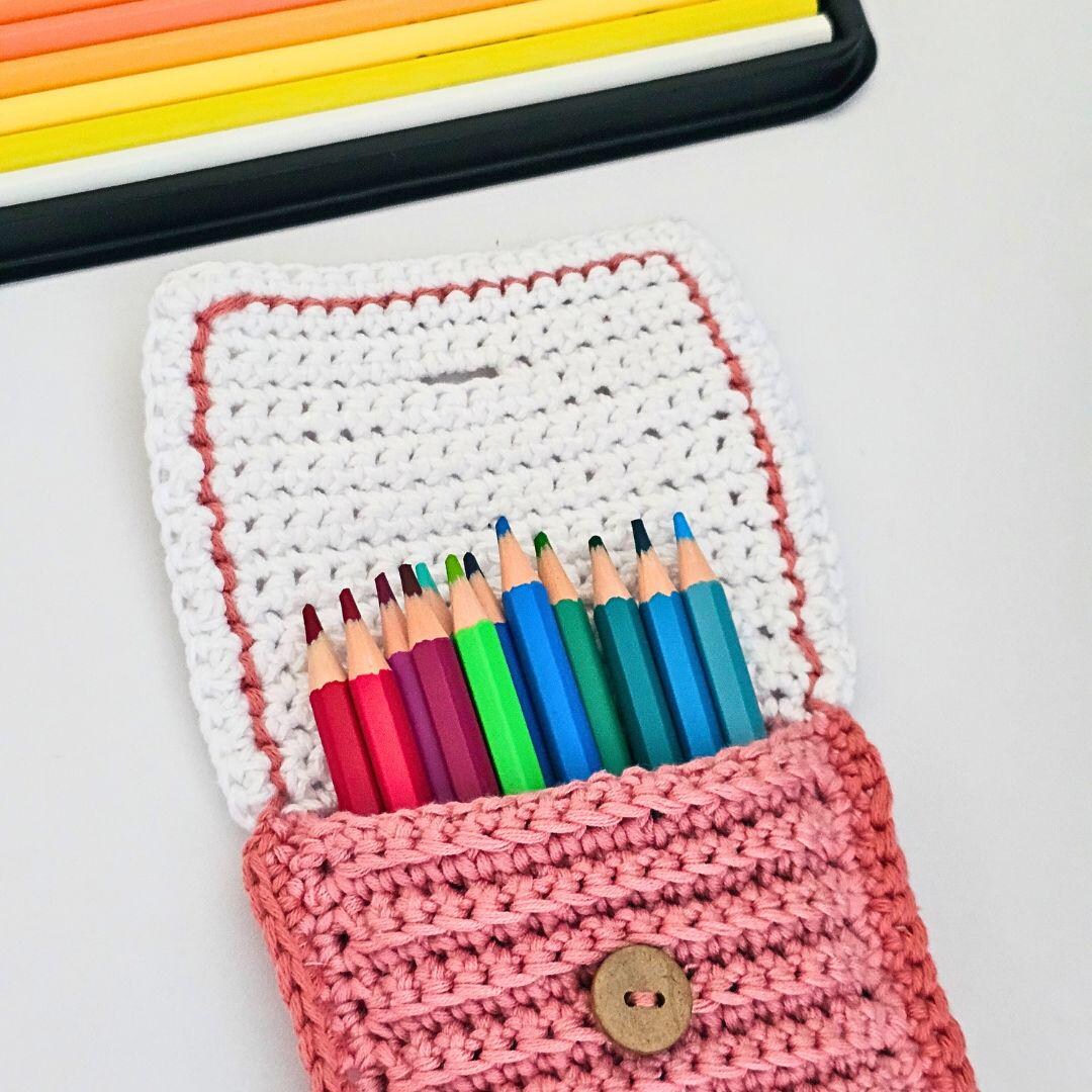 Crochet Pencil Case Pattern, Easy Crochet Pouch, PDF Bag for Pens and ...