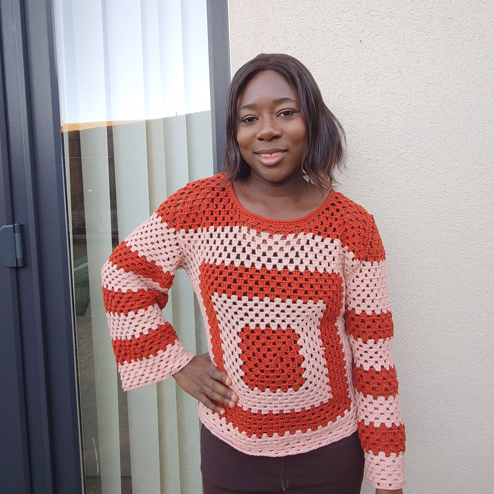 Crochet Granny Square Jumper Pattern, Granny Square Sweater ...