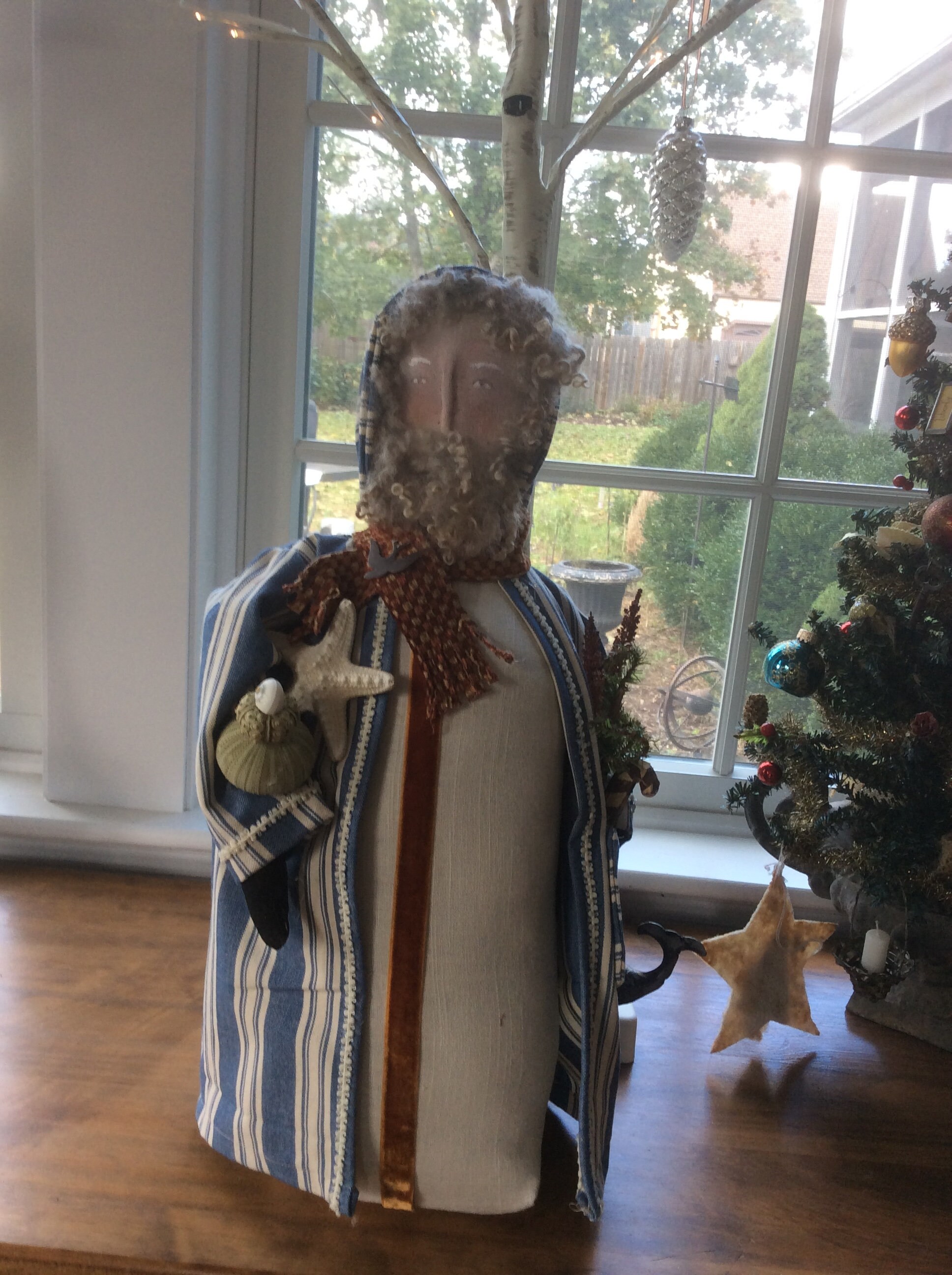 Handmade Nautical Santa OOAK, Primative Santa, Santa Decor - Etsy UK