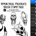 Procreate Demon Skull Stamp Brush Set, Digital Download for Ipad ...