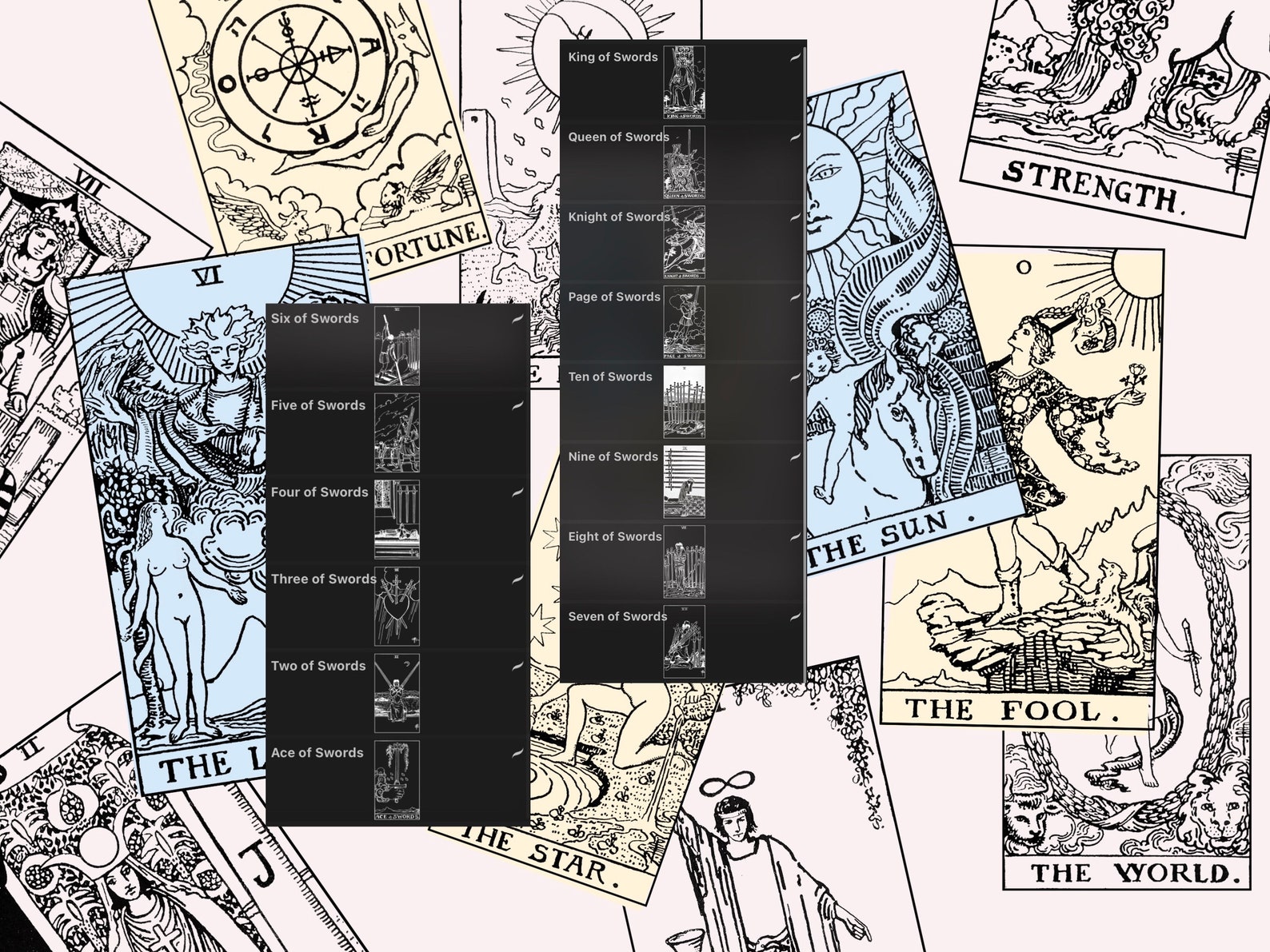 Procreate 78 Rider Waite Tarot Stamp Bundle Set, Digital Download - Etsy