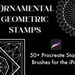Procreate Ornamental Geometry Stamp Brush Set Digital - Etsy