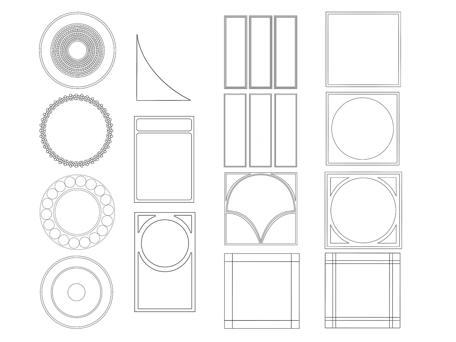 Procreate 40 Plus Art Nouveau Decorative Border, Frame, and Frame Outline Stamps - Etsy