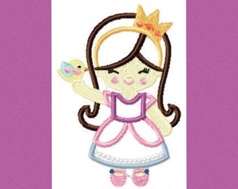 Princess embroidery | Etsy