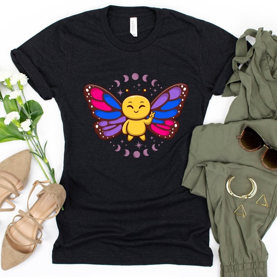 Bisexual Pride Butterfly / Bisexual Pride / Subtle Pride Shirt - Etsy