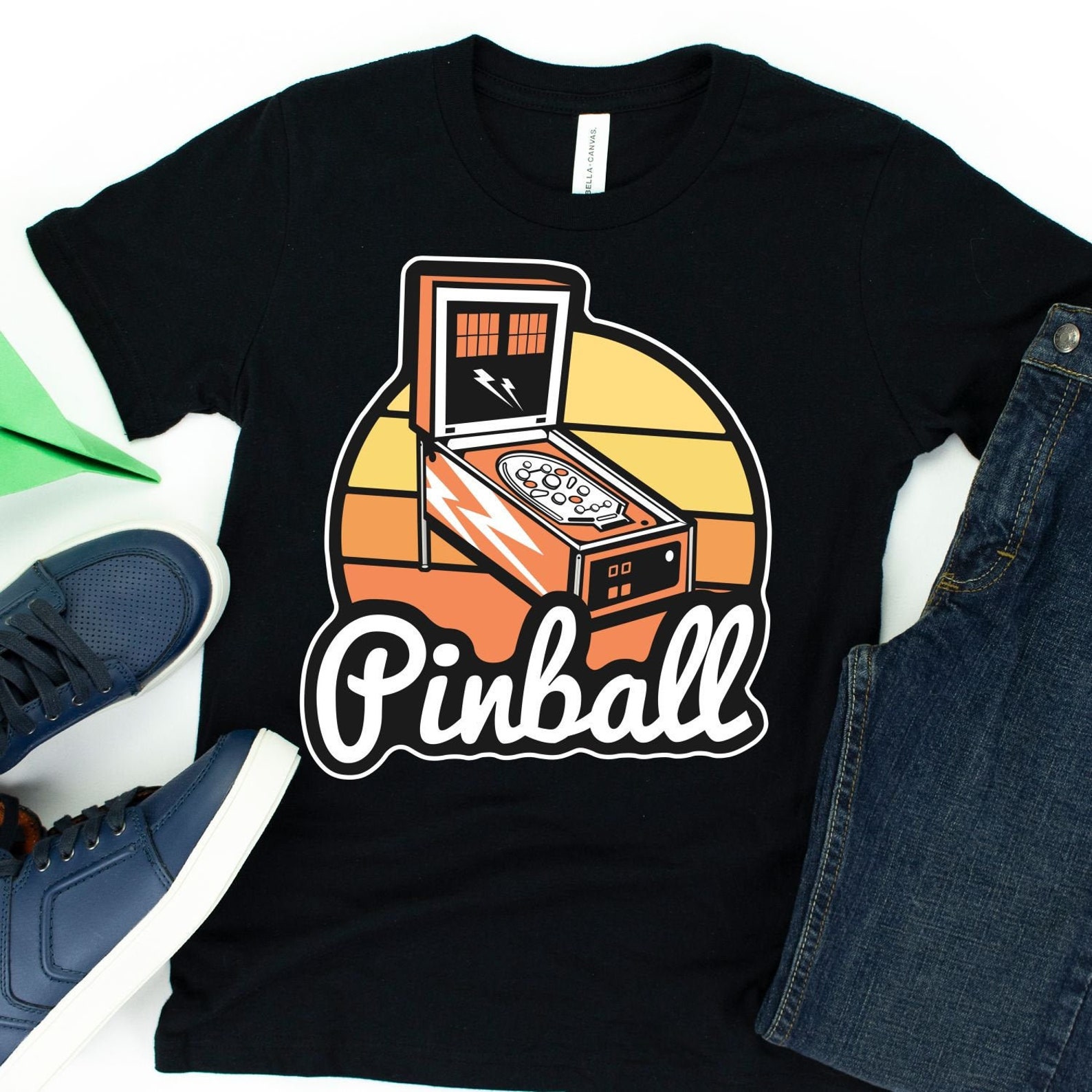 Pinball T-shirt / Retro Game Shirt / Vintage Pinball / Pinball | Etsy