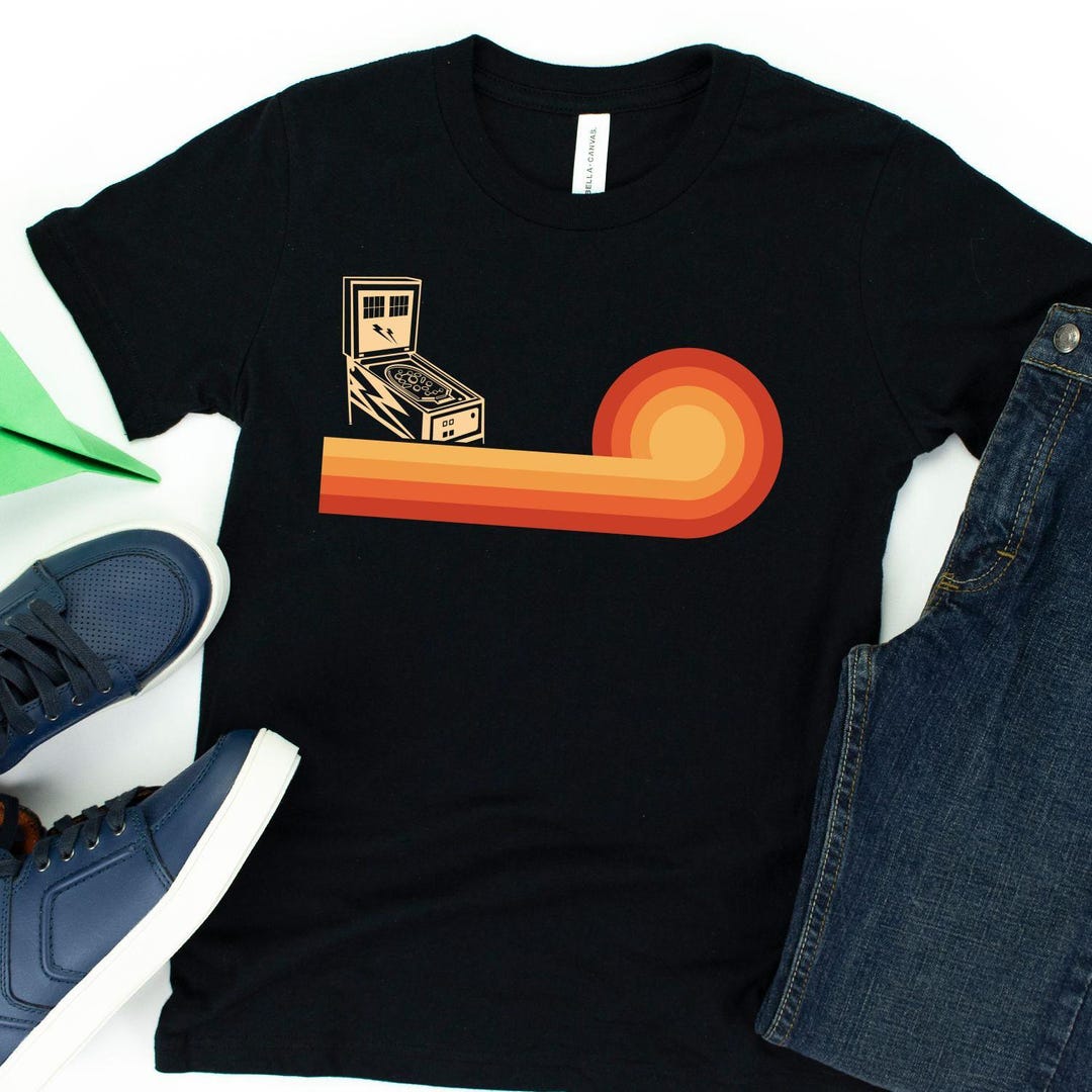 Retro Pinball T-shirt / Vintage Pinball / Retro Game Shirt / Pinball ...