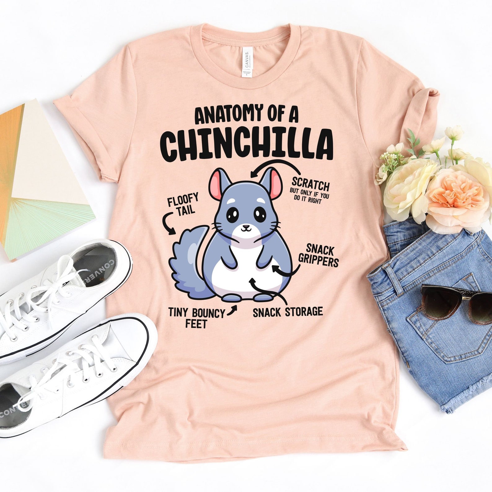 Anatomy of A Chinchilla T-shirt / Chinchilla Gift / Chinchilla | Etsy