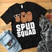 Spud Squad Shirt Lounge Shirt Vegan Shirt Lazy Shirt Vegetable Tshirt ...