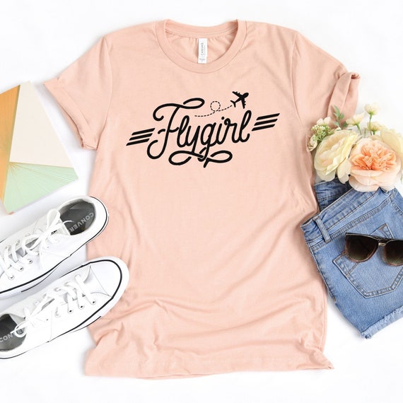 Flygirl T-shirt / Flight Attendant Shirt / Gift for Her / | Etsy