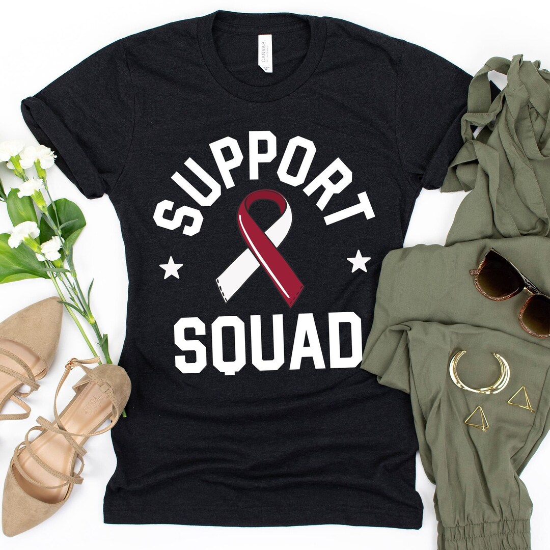 Support Squad T-shirt / Head Neck Cancer / Support Squad Shirt / Cancer ...