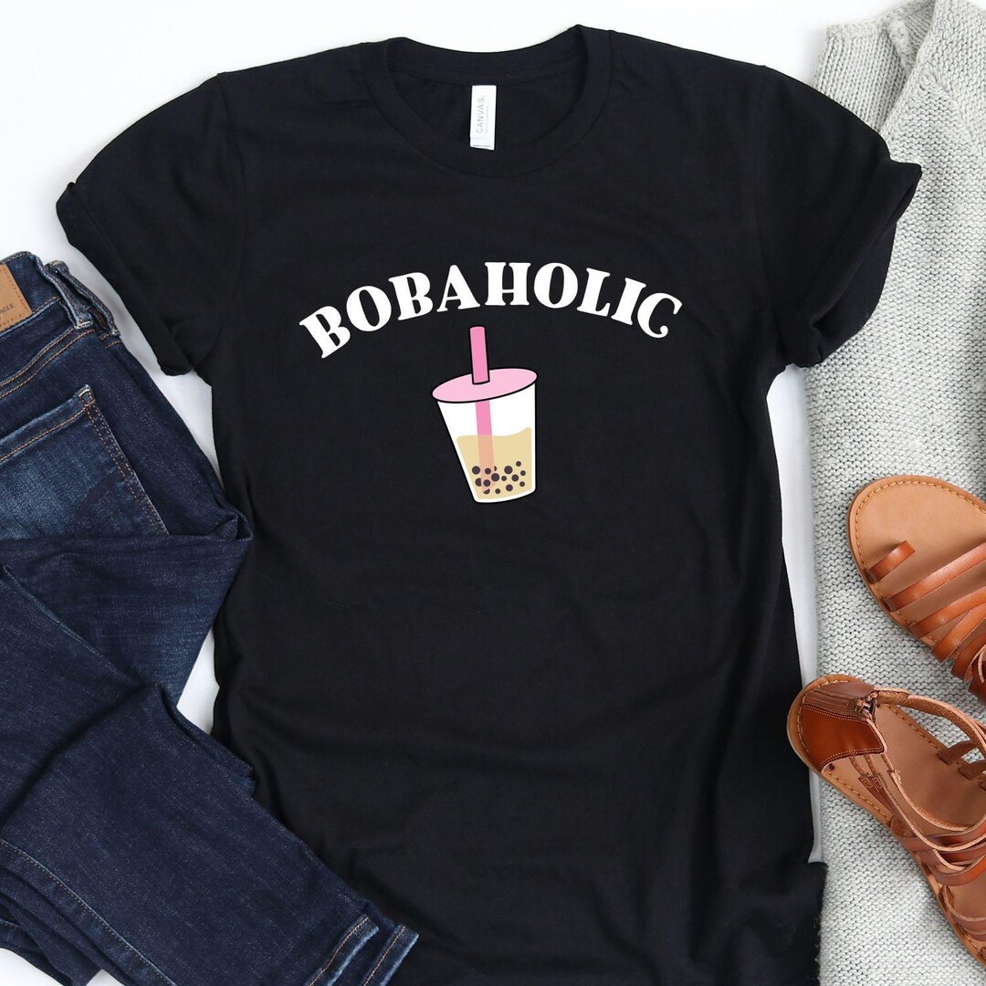 Bobaholic T-shirt / Boba Lover / Kawaii Panda / Bobaholic / Pearl Tea ...