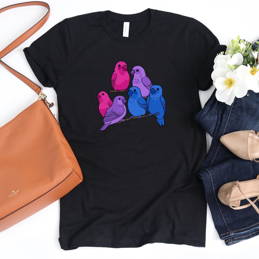 Bi Pride Birds Shirt / Bisexual Pride / Parrot Owner Gift / Bird Owner ...