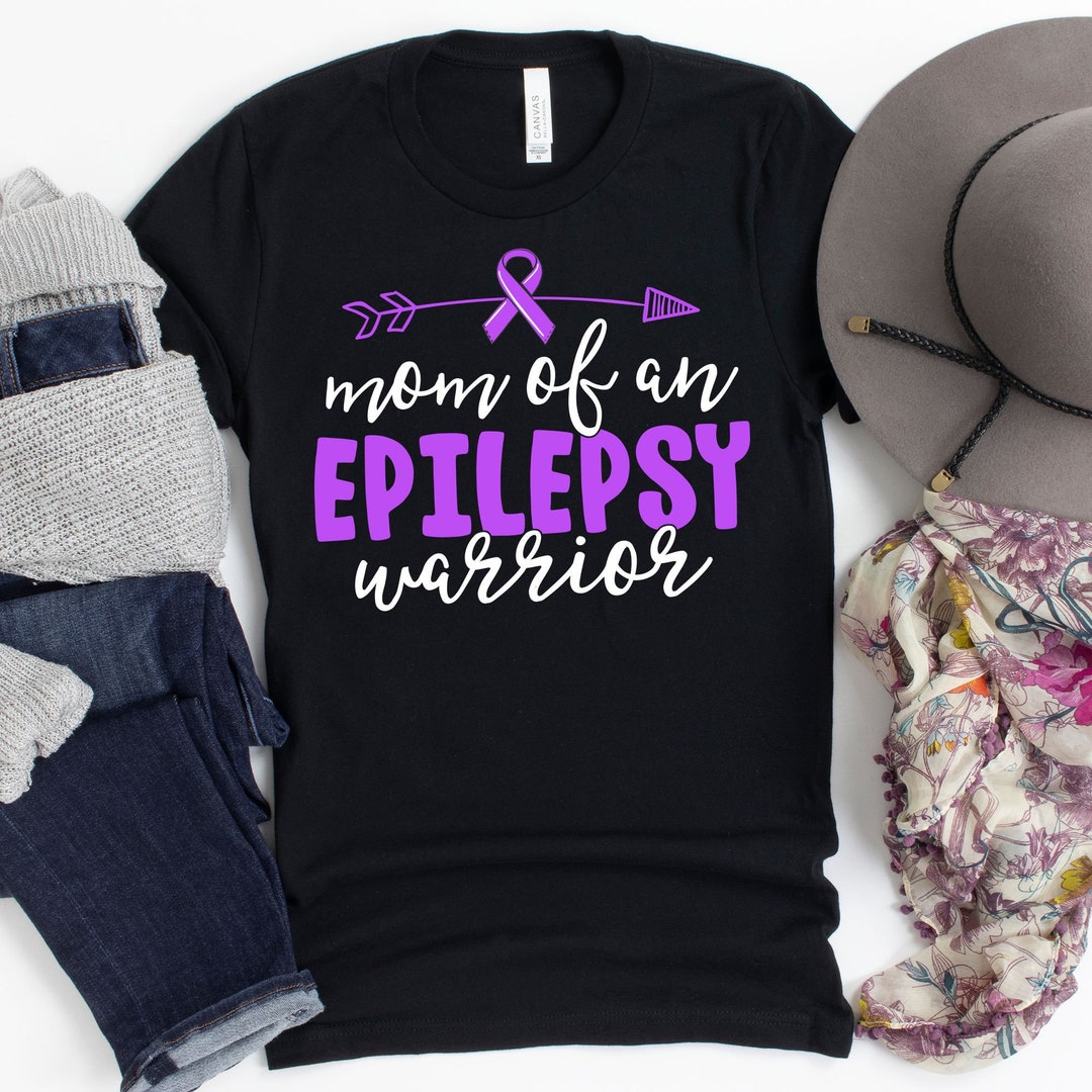 Mom of an Epilepsy Warrior T-shirt / Epilepsy Awareness / Epilepsy Walk ...