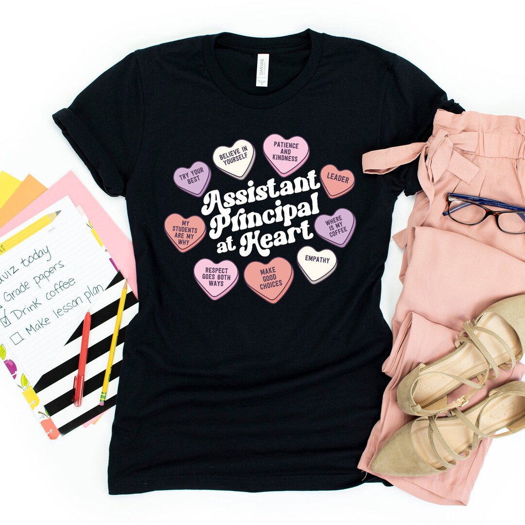 Assistant Principal at Heart / Retro Valentines Day / Principal Gift ...