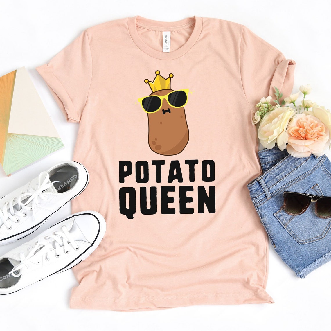 Potato Queen T-shirt / Funny Potato Shirt / Potato Queen / - Etsy Ireland